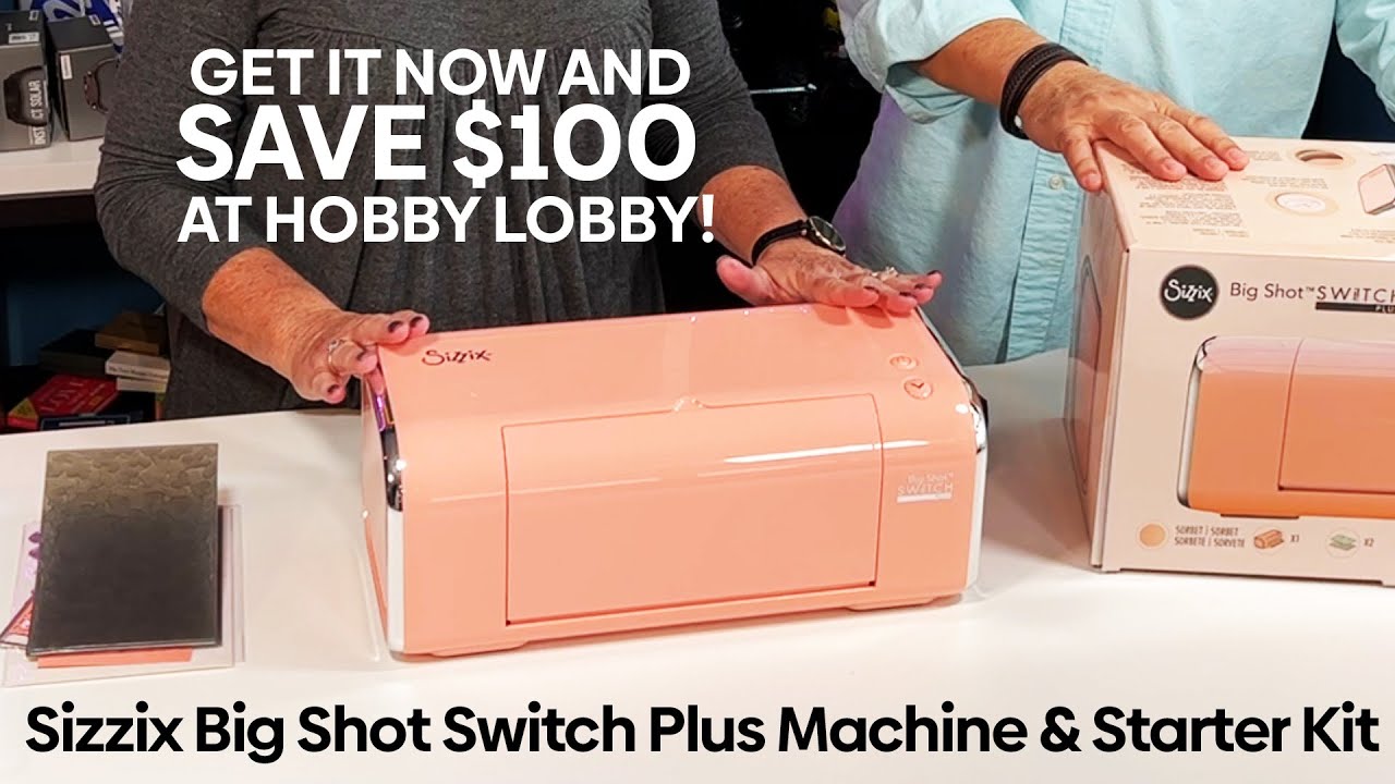 New Sizzix Big Shot Switch Plus Machine and Starter Kit