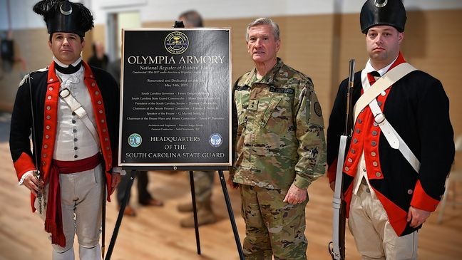 SC State Guard reopens historic Olympia Armory