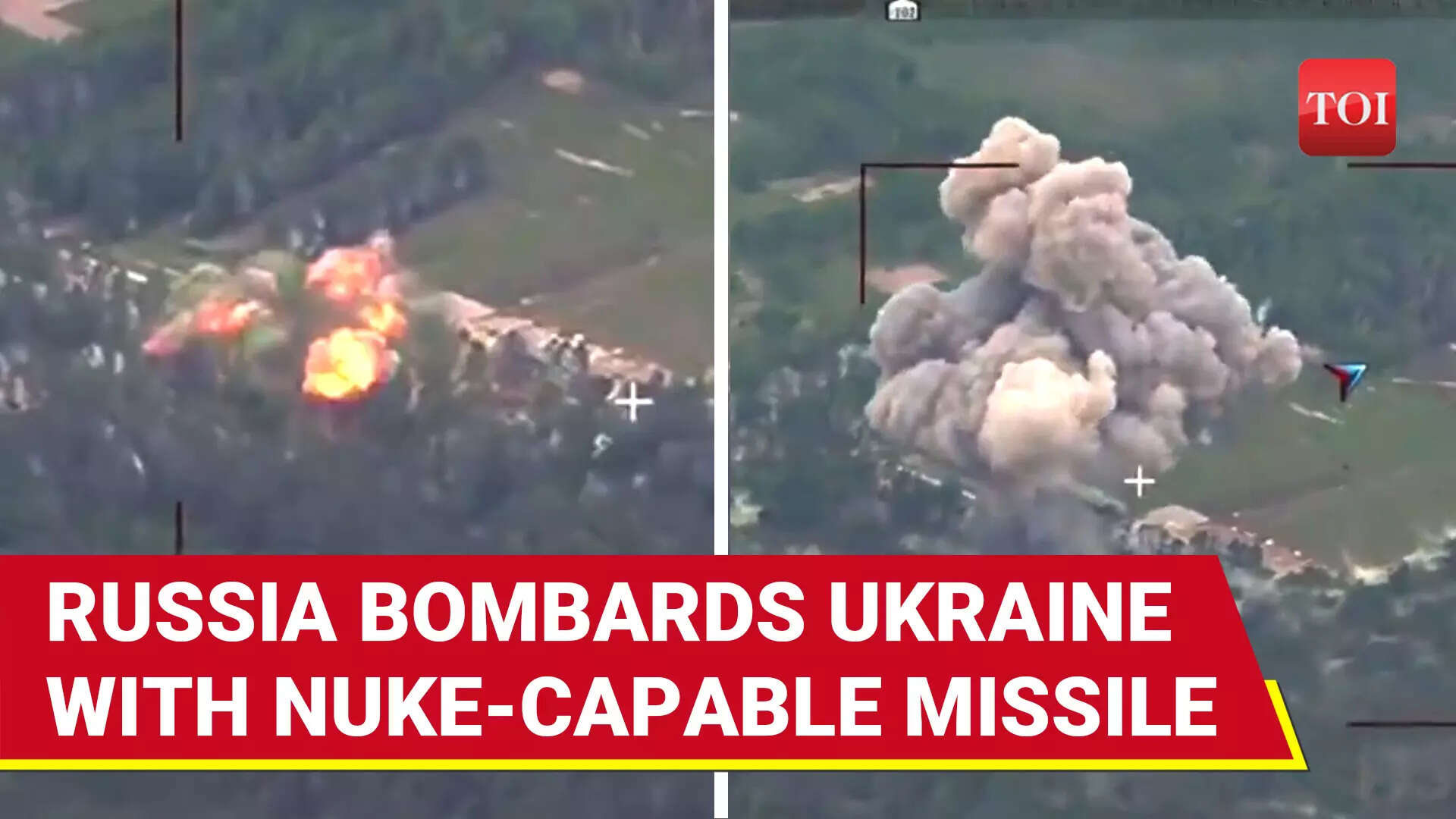 Russian Iskander Missile Hits Ukrainian Military Base; Footage Captures ...