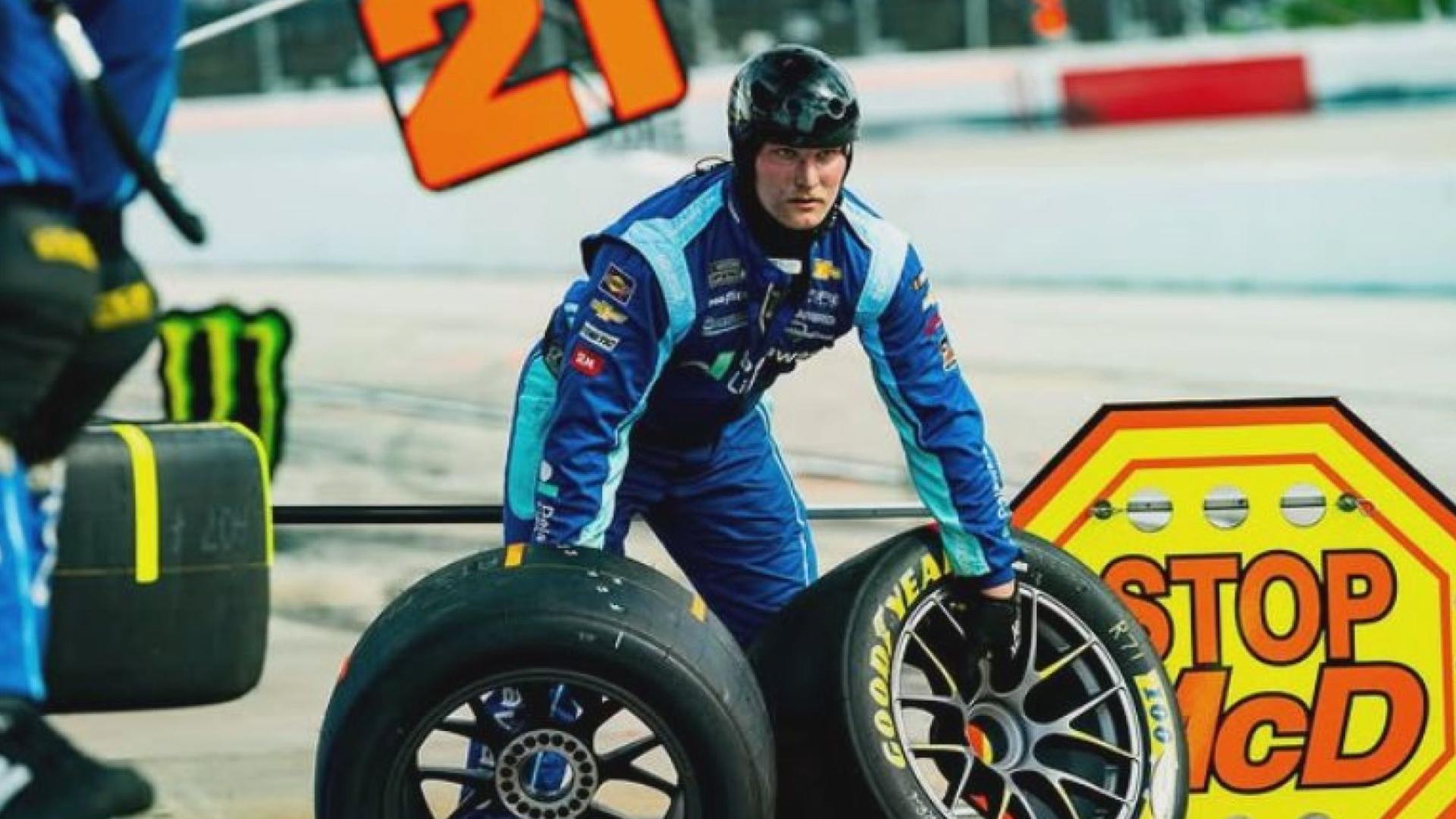 Former Hokie football player Luke Bussel now with Hendrick Motorsports