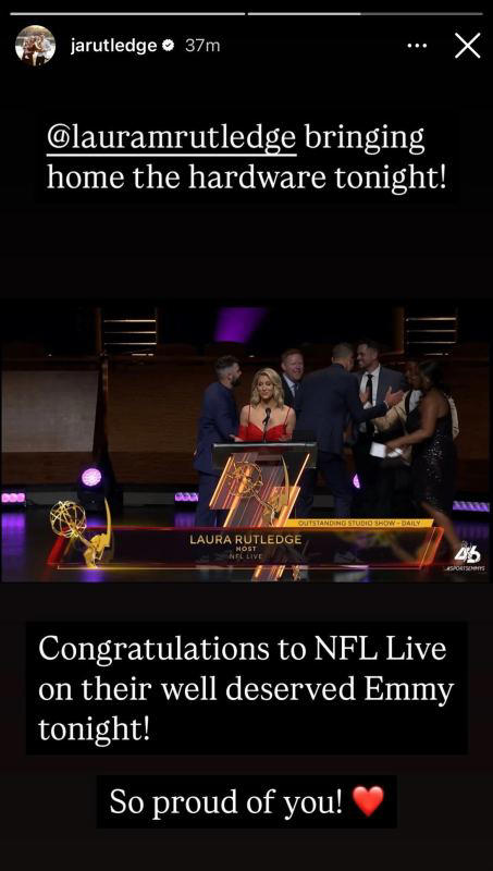 Laura Rutledge’s Husband Sends Clear Message on Her ‘NFL Live’ Show
