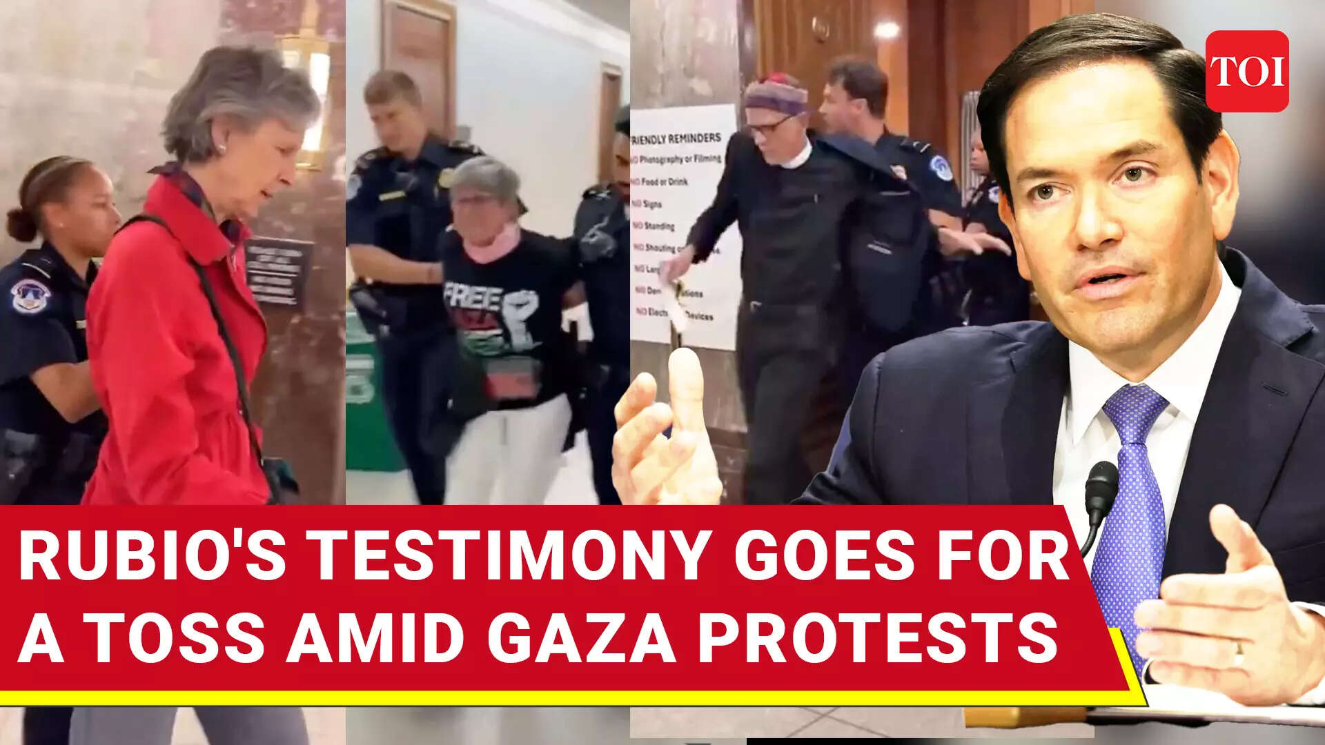 'Stop Israel': Pro-Gaza Protesters Storm Rubio's Budget Testimony ...