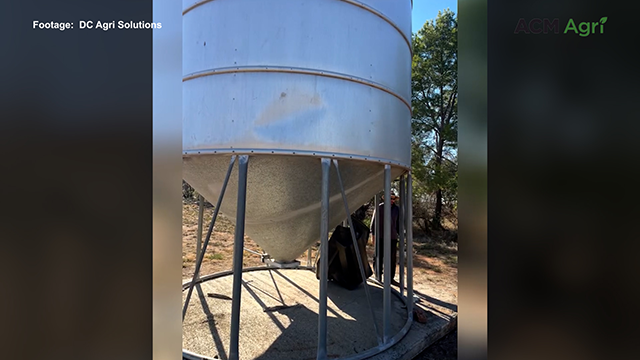 Clearing a silo that was blocked with 42 tonnes of fertiliser