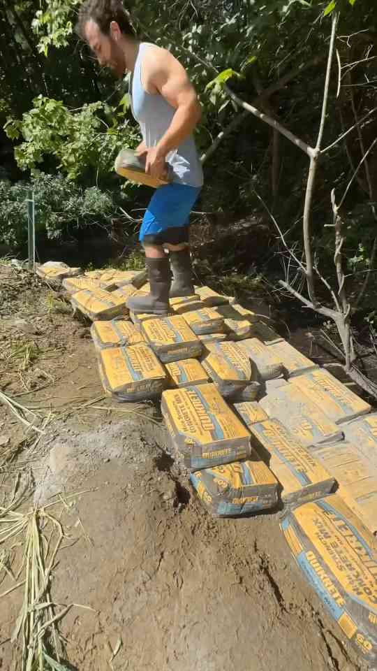 Building a Concrete Bag Retaining Wall Update