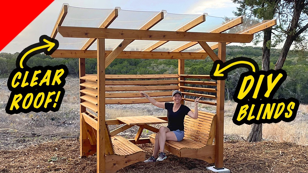 Pergola with Built-In Table and Seating: Easy DIY Build