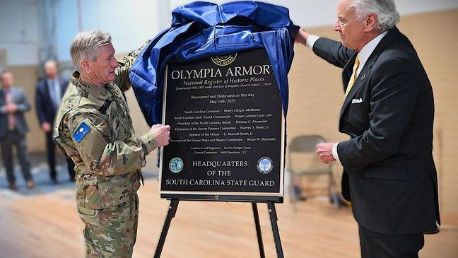 SC State Guard reopens historic Olympia Armory