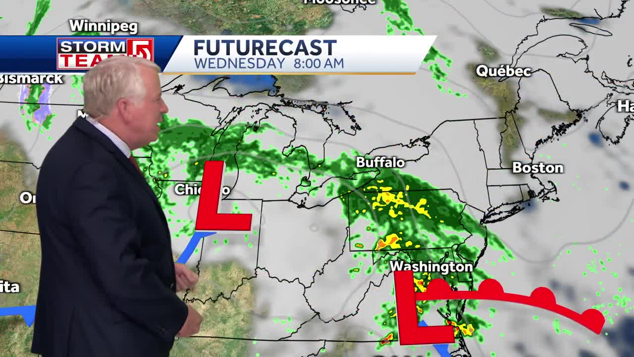 Video: Cloudy Wednesday before nor'easter moves in
