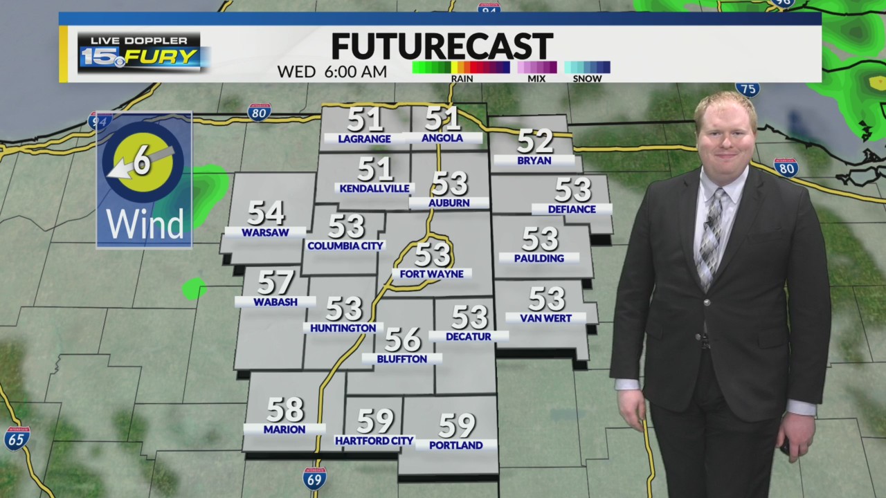 Soggy and cool pattern continues Wednesday
