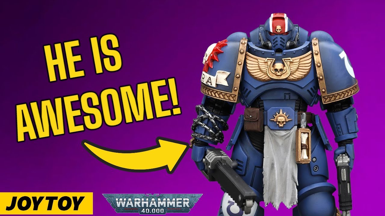 Joy Toy Warhammer Spacemarines Lieutenant Titus Action Figure Review