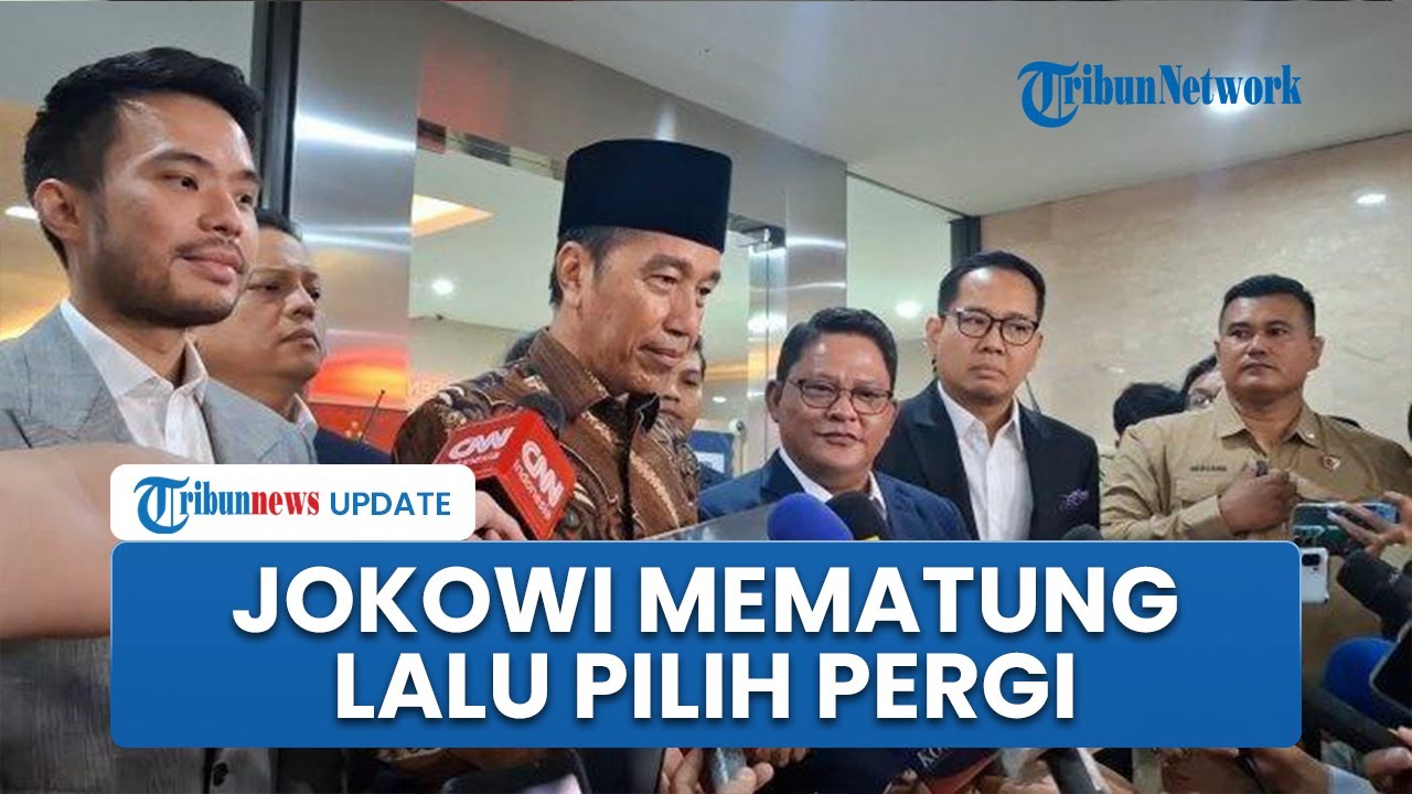 Tatapan Tajam & Diamnya Jokowi saat Ditanya akankah Cabut Laporan ke ...