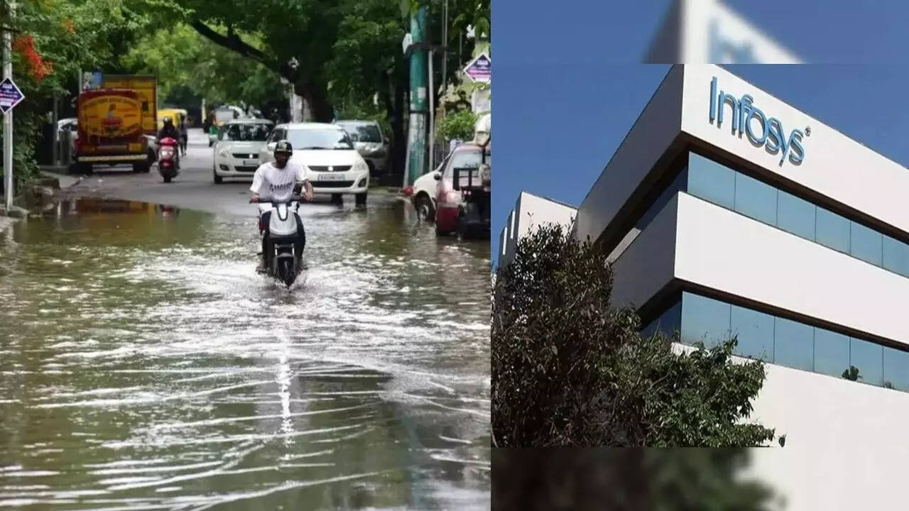 Bengaluru’s IT giants, including Infosys, shift to work from home as IMD issues warning for ...