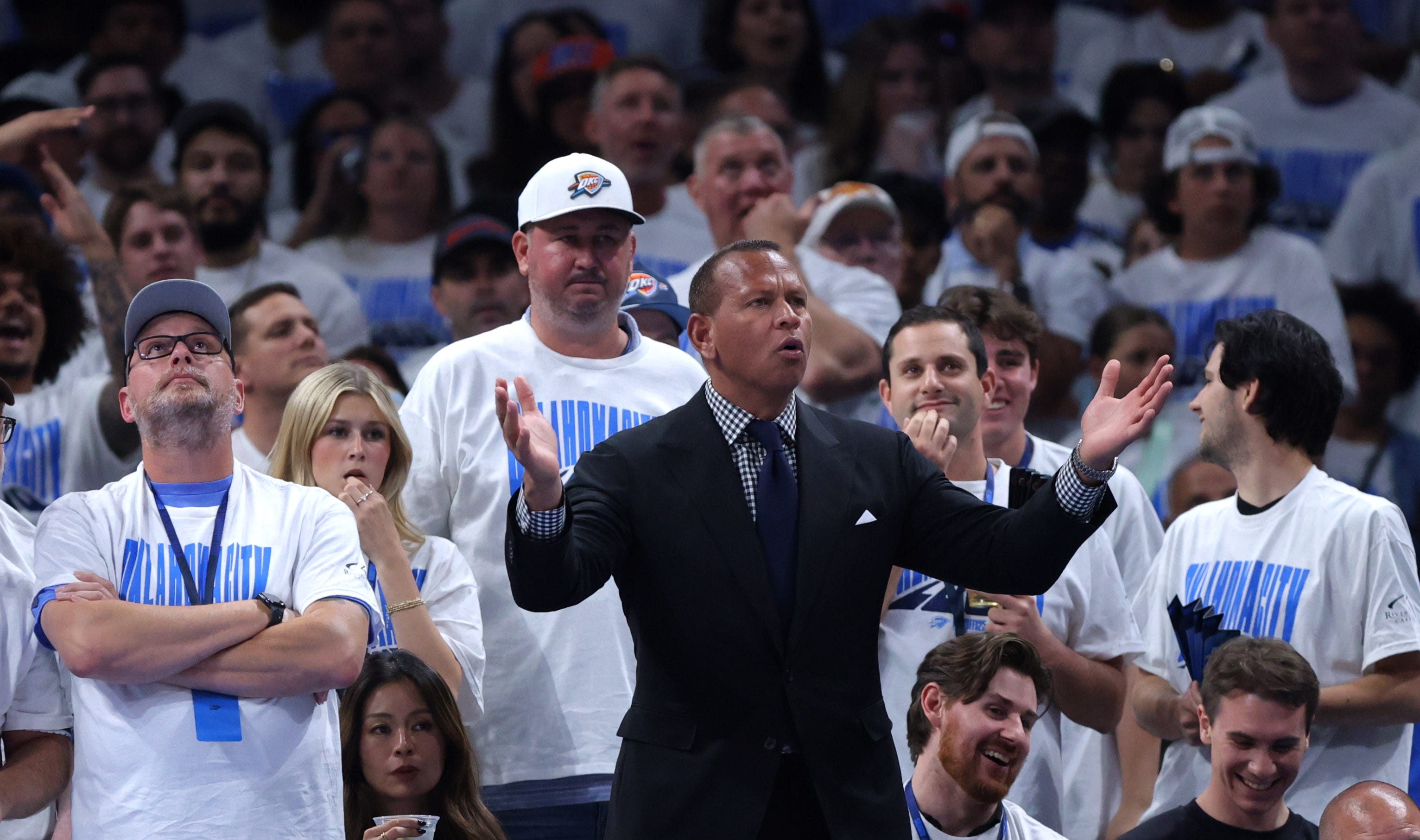 Why Alex Rodriguez is at OKC Thunder game vs Timberwolves in Western ...