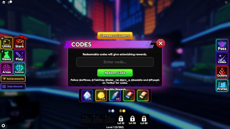 [SOULTRACER] Anime Vanguards Codes (October 2025)