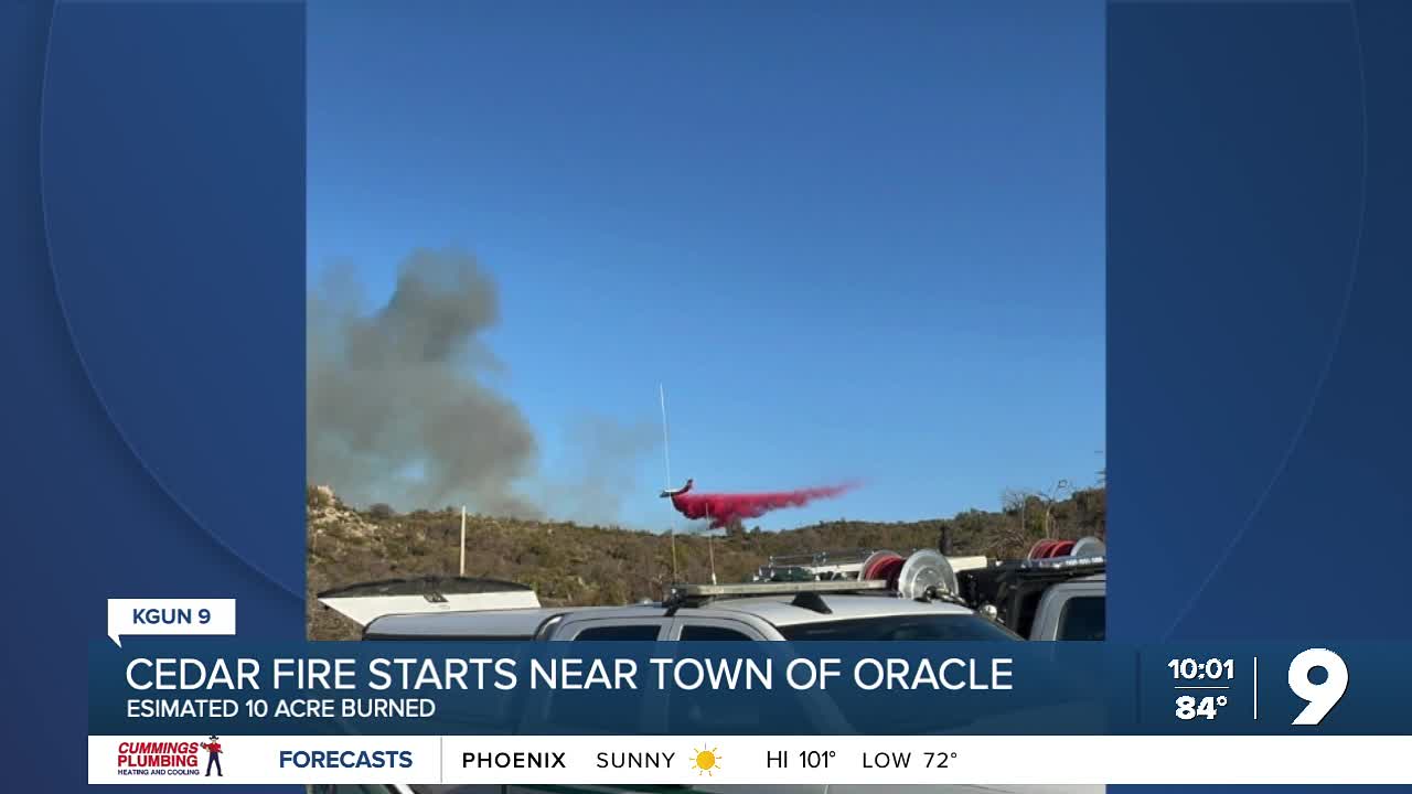 Cedar Wildfire reported near Oracle, says Coronado National Forest