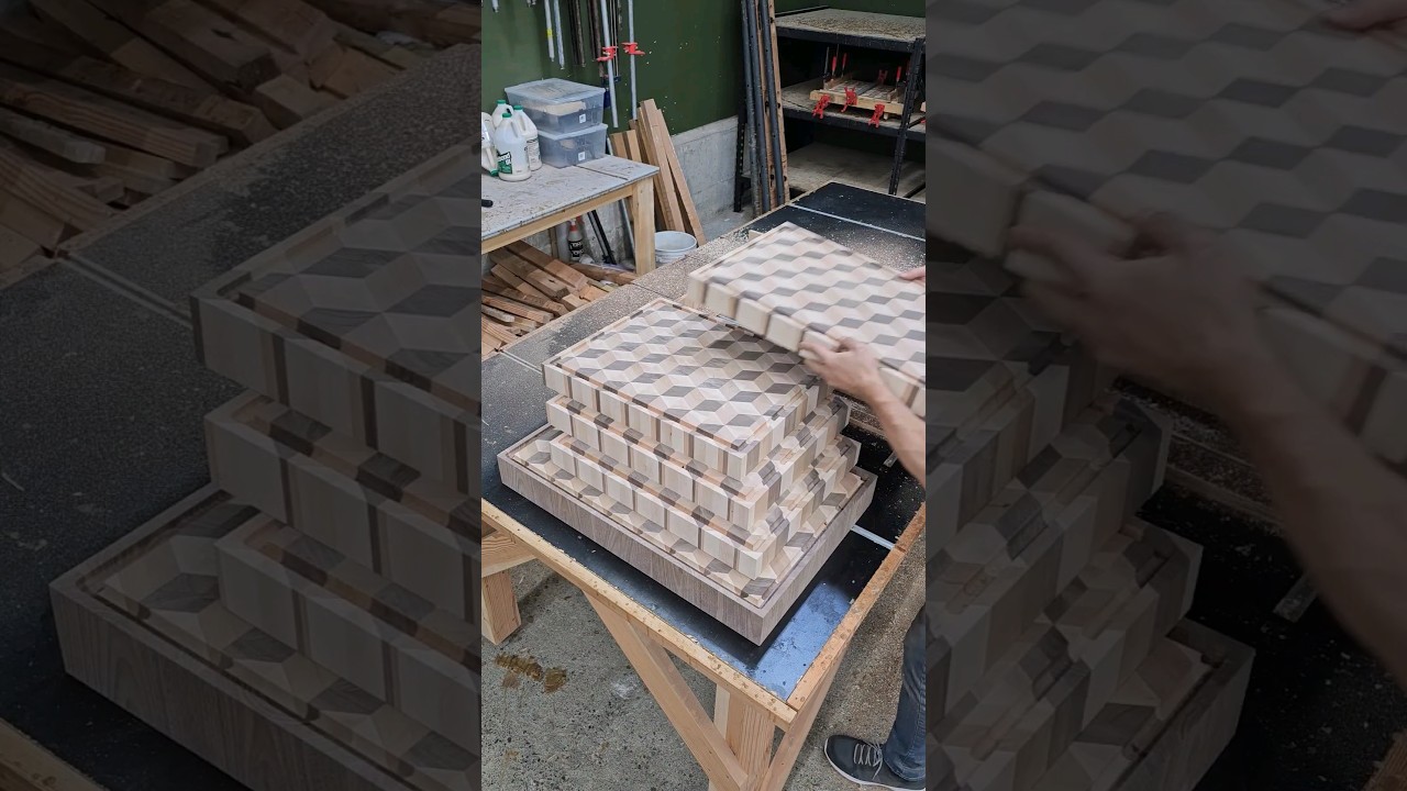 Watch me create unique 3D cube boards!