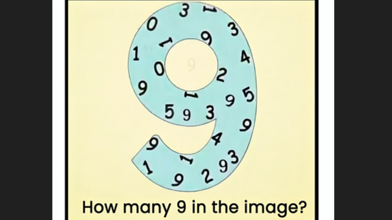 Ultimate eye test challenge: How many 9s can you spot in this tricky image?