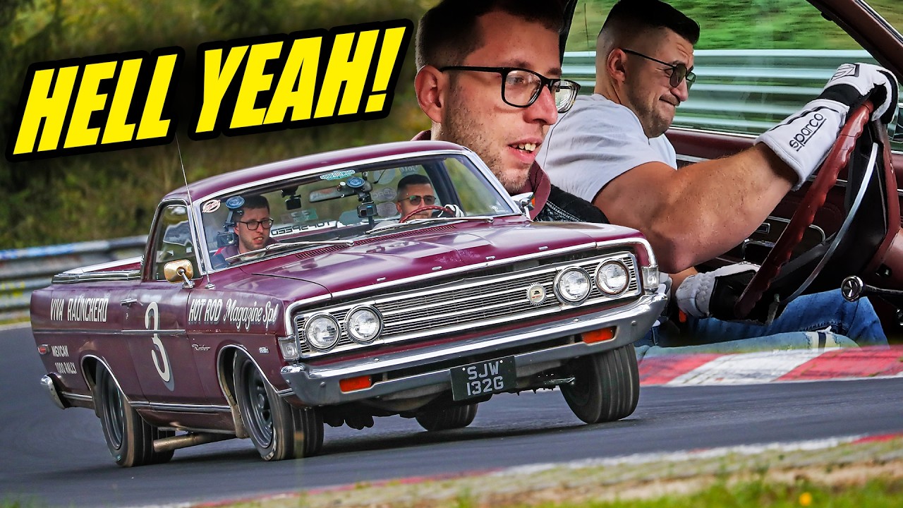 1969 Ford Ranchero Takes Over the Nürburgring – NO ONE Saw This Coming! 😱🇺🇸