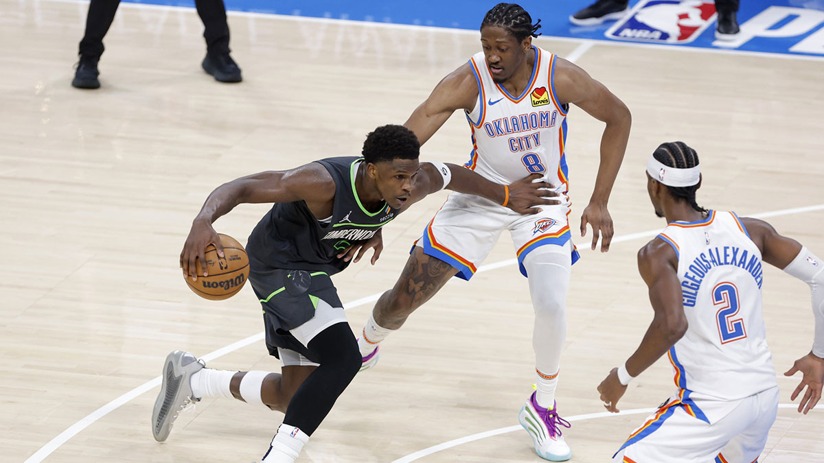 Timberwolves’ Anthony Edwards breaks down Thunder defense with AAU ...