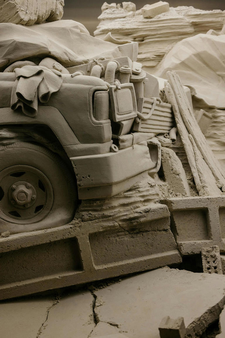 A sculpture made from 80 tonnes of sand, Mirrorscape is remarkable ...