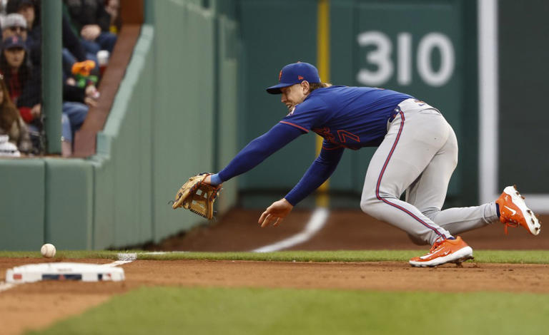 Mets’ Brett Baty’s playing more at third base because of his defense
