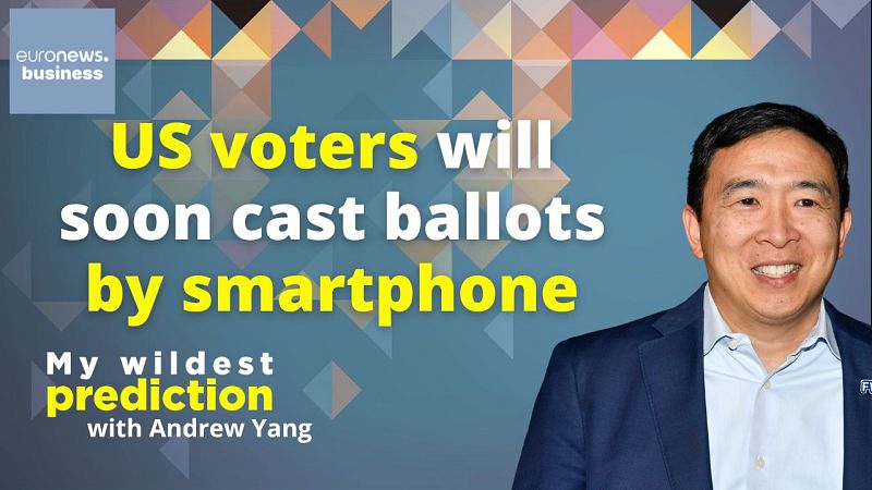 US voters will soon vote via smartphones, businessman Andrew Yang says