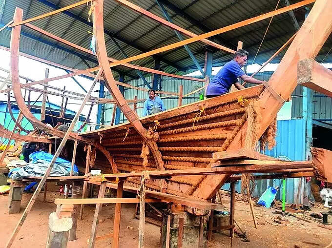 Navy set to induct ancient stitched ship at Karwar Naval Base today