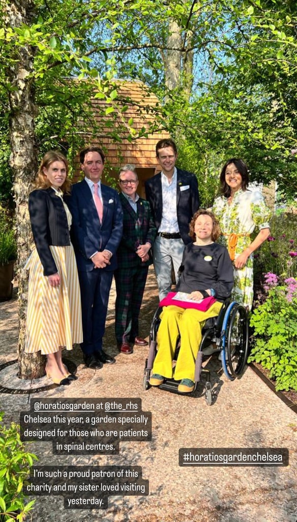 Princess Beatrice shines at the Chelsea Flower show - and her red hair ...