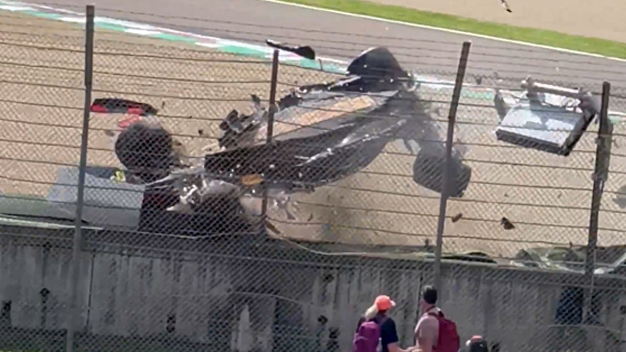 F1 driver Yuki Tsunoda uninjured after huge Grand Prix qualifier ...