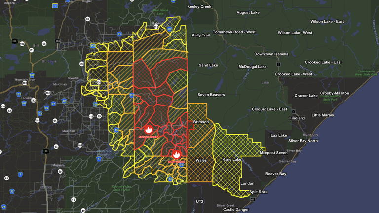 Minnesota wildfires maps: Evacuation areas, latest information