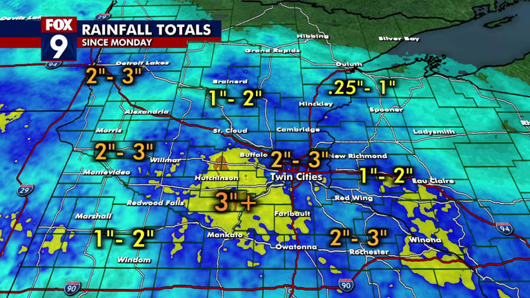 MN rainfall totals: Who got the most rain?