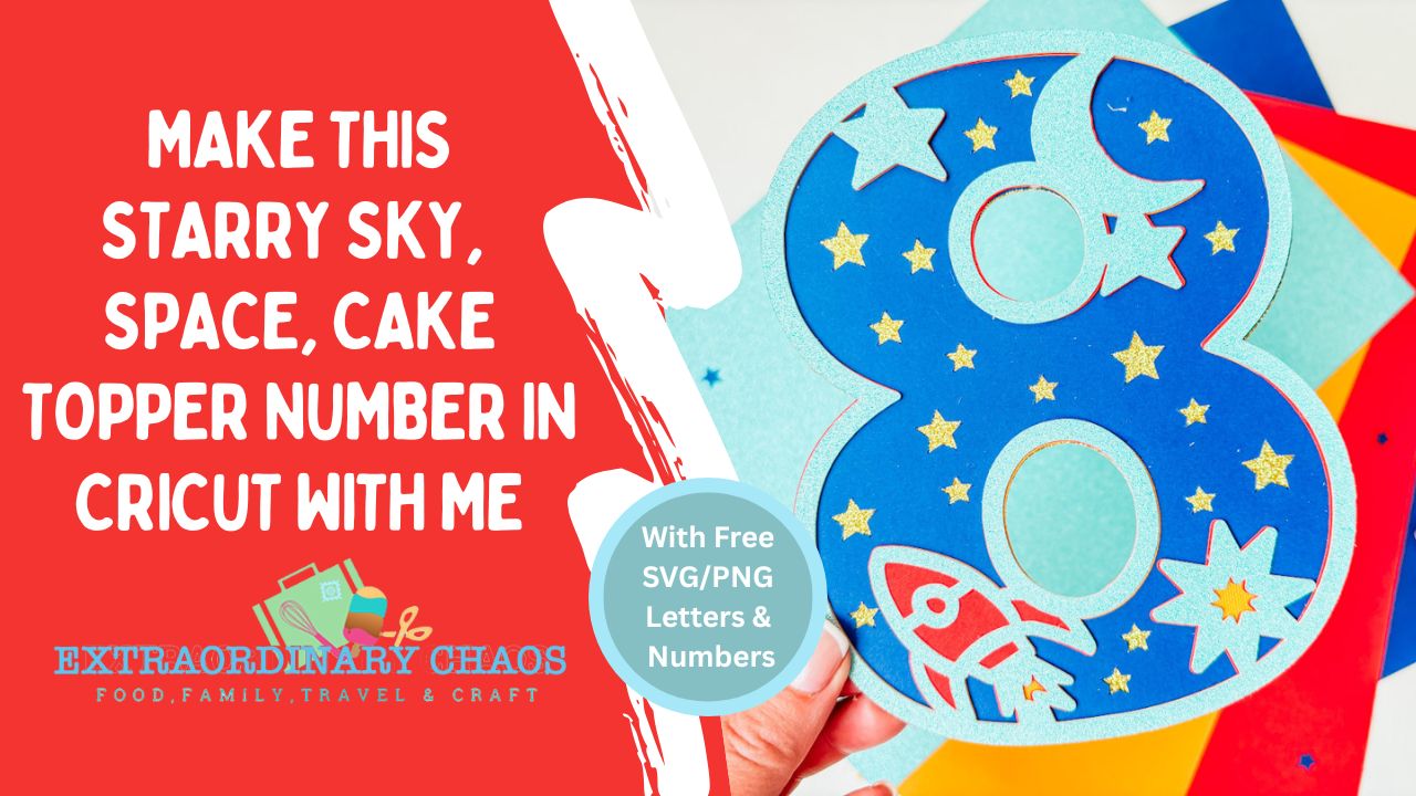 How To Make A Layered Space cake Topper Alphabet Letter or Number in ...