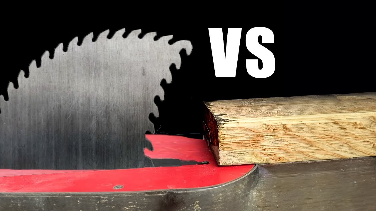 Cutting wood safely with saw blades