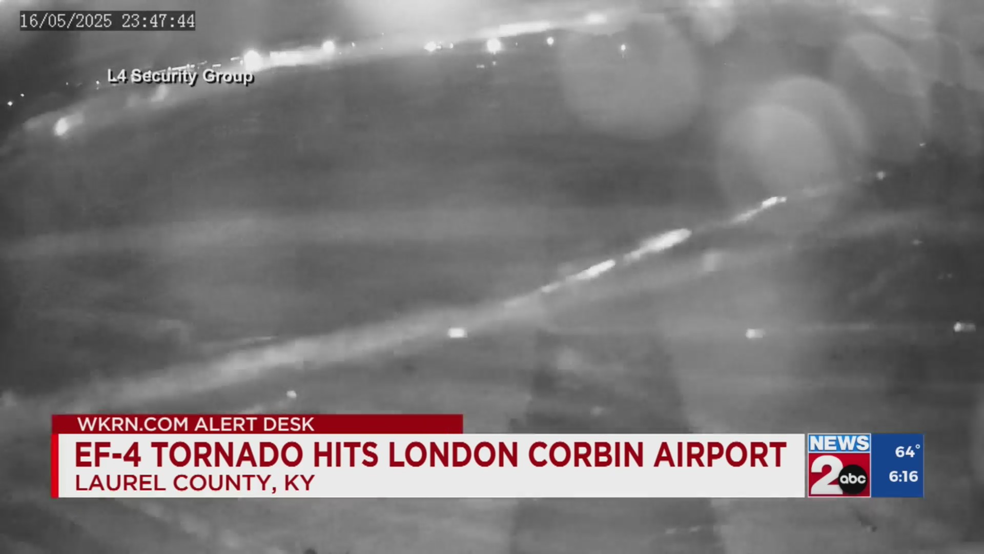 EF-4 tornado hits London Corbin airport