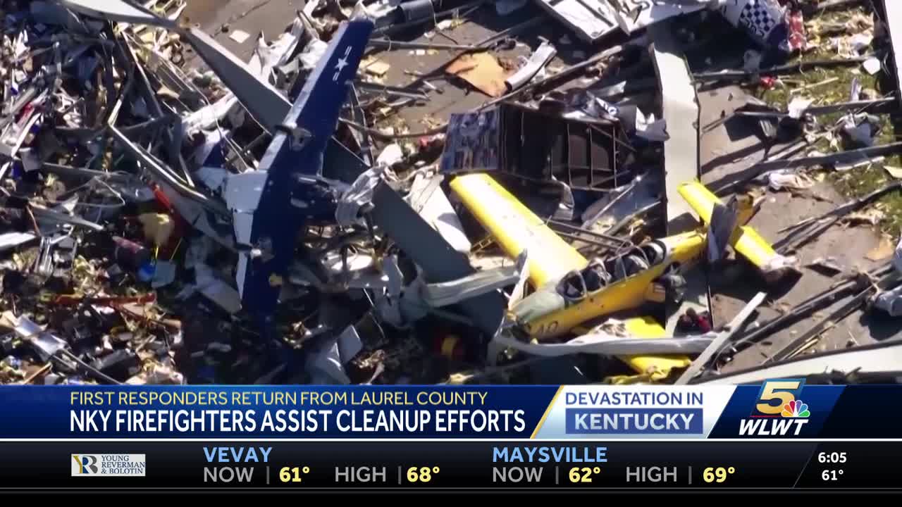 Northern Kentucky firefighters assist in Laurel County tornado clean up ...