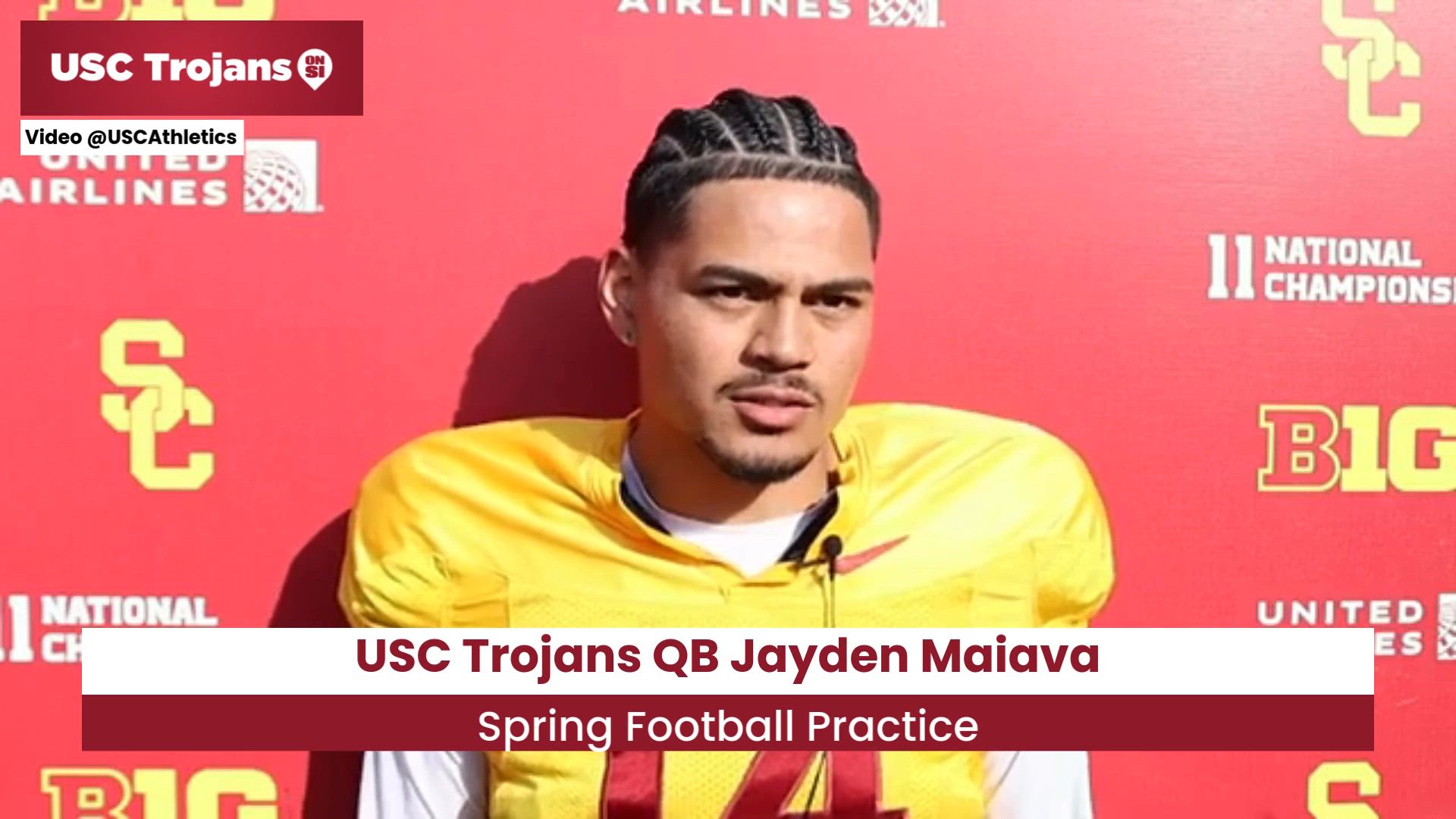 USC quarterback Jayden Maiava on spring football improvements