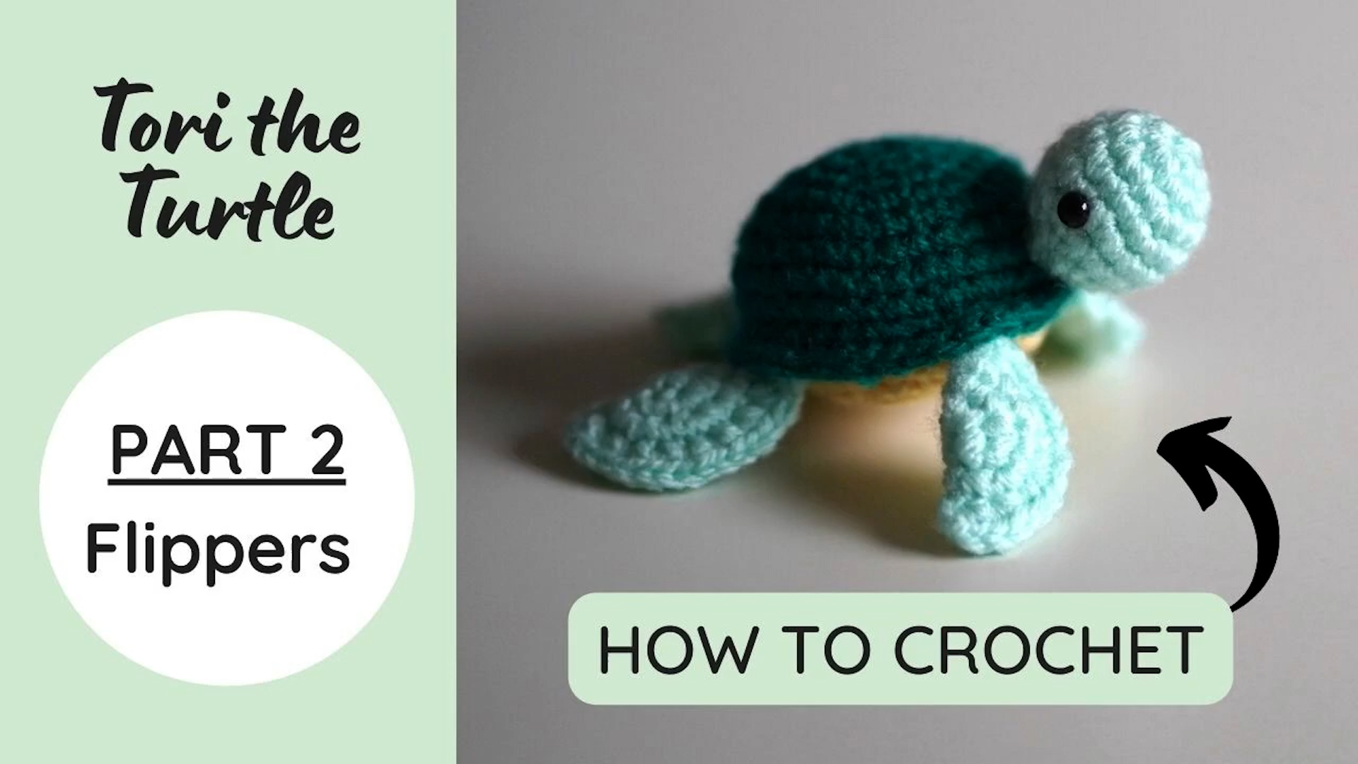 Tori the Turtle Part 2 – How to Crochet the Flippers | Sweet Softies ...