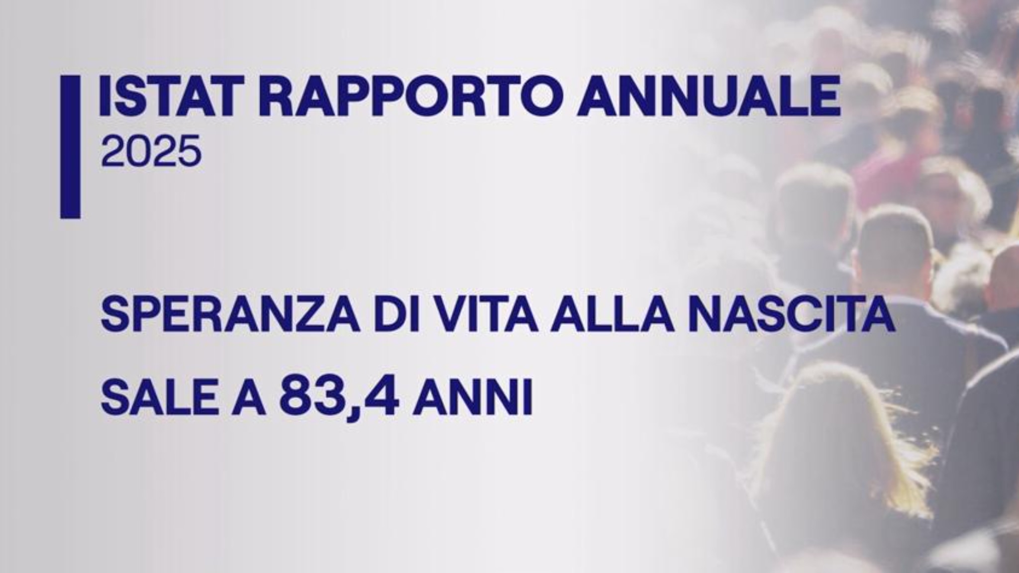 Istat: speranza di vita in Italia è 83,4 anni, ultracentenari sono 23.500