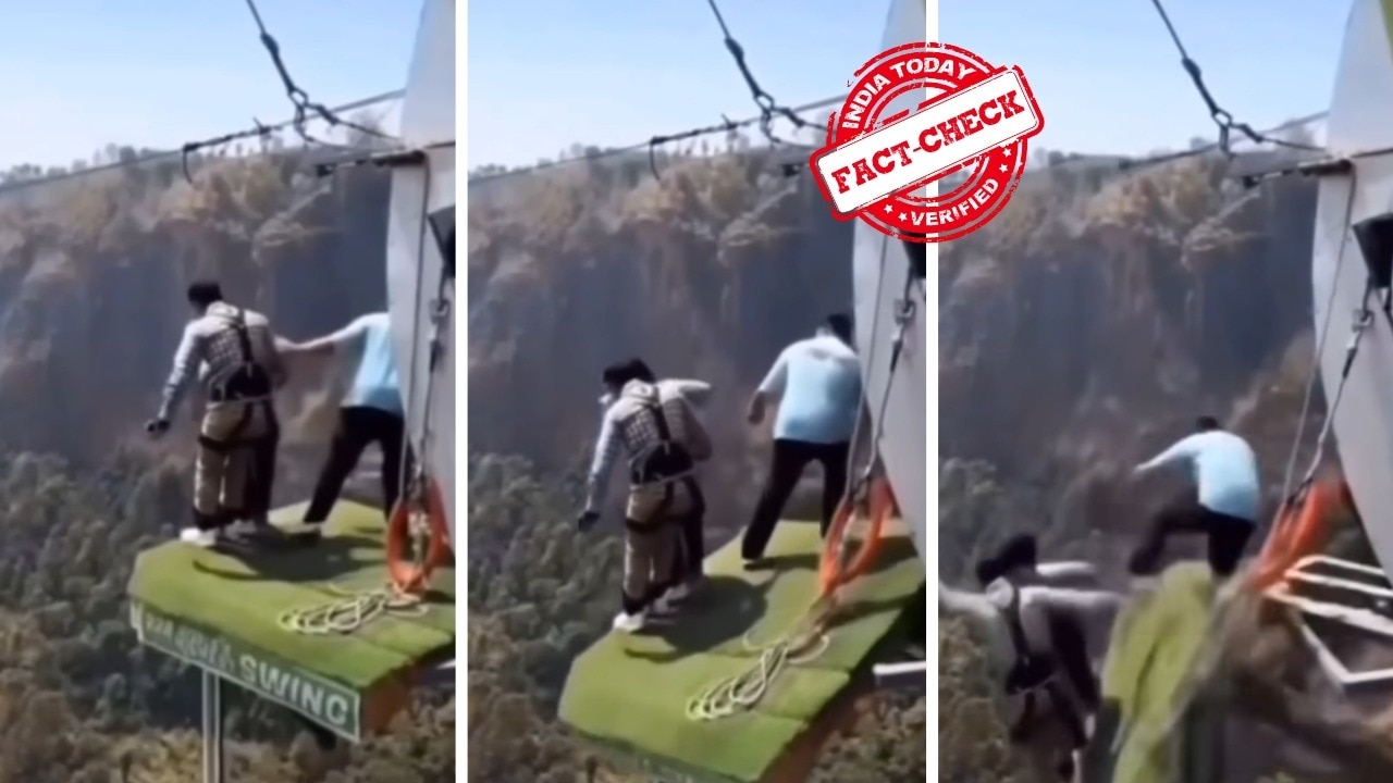 Fact Check: This shocking bungee jumping accident is NOT from Rishikesh ...