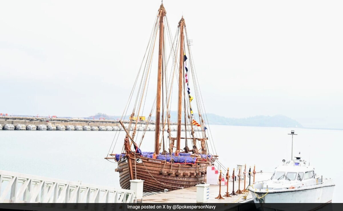 Navy Inducts Traditionally Built Stitched Ship, A Recreation Of 5th ...