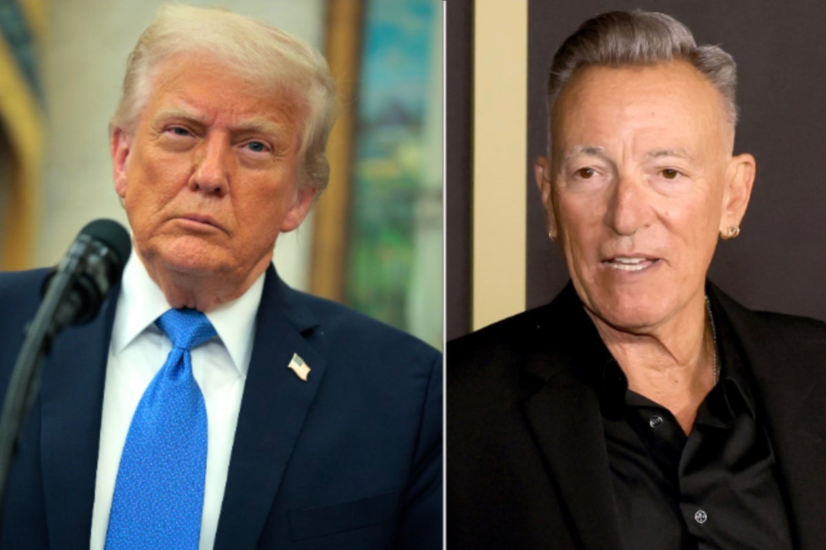 Trump posts fake video of him hitting Bruce Springsteen with a golf ...