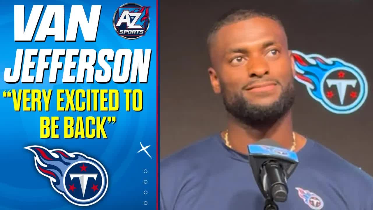 Tennessee Titans new WR Van Jefferson on Cam Ward's leadership being a ...