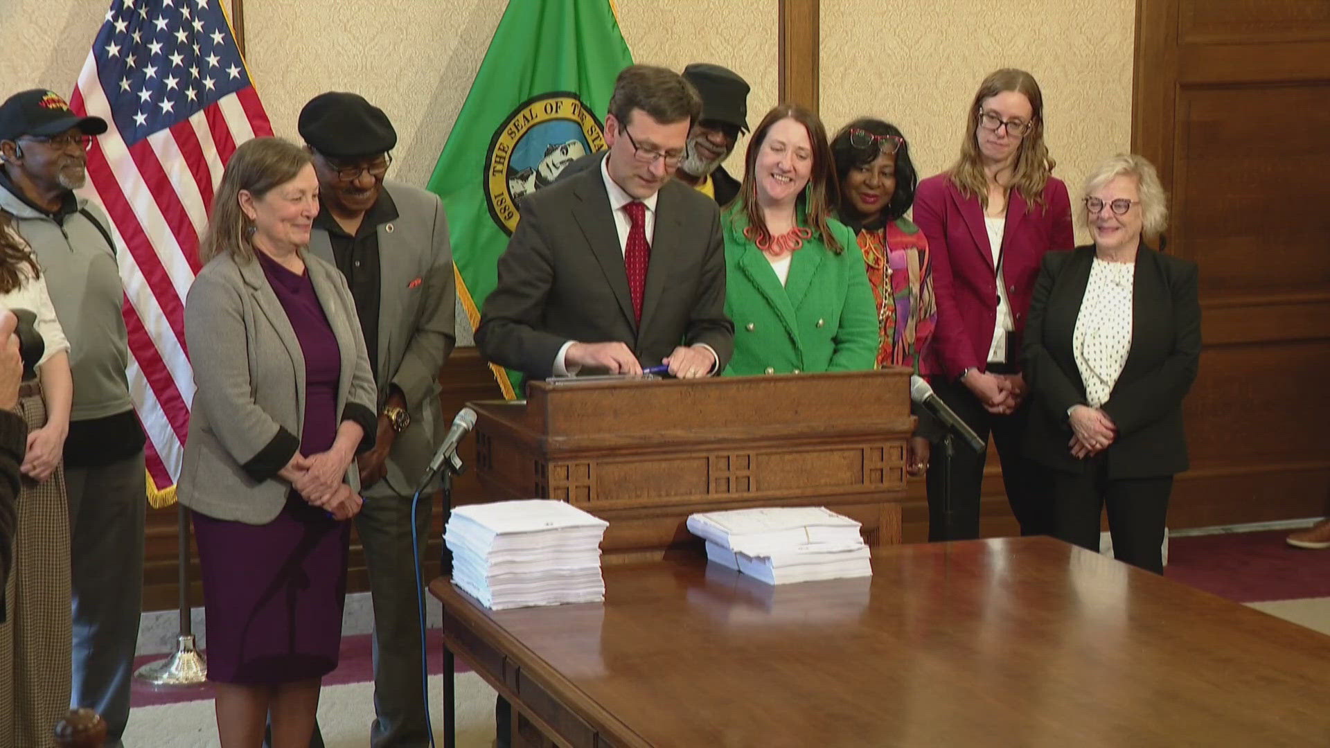 Washington Governor Bob Ferguson signs new state budget following ...