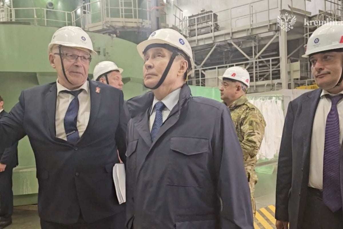 Putin makes shock unannounced visit to nuclear plant after retaking Kursk