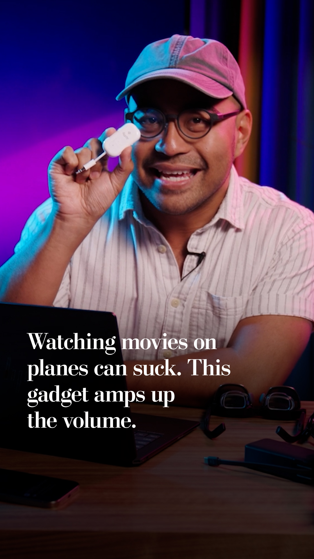 Airplane TVs can suck. This device amps up the volume.