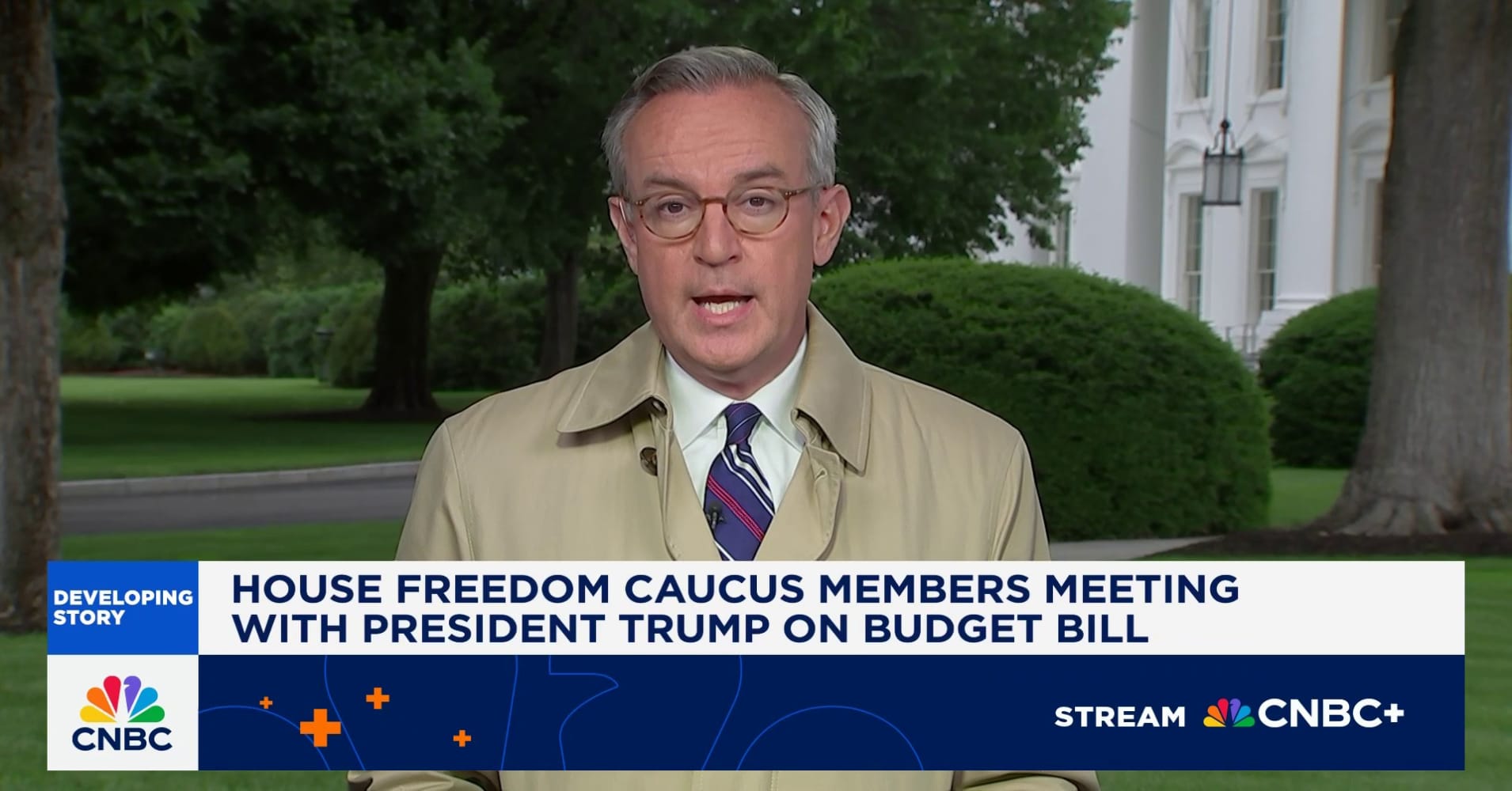 House Freedom Caucus members meeting with President Trump on budget bill