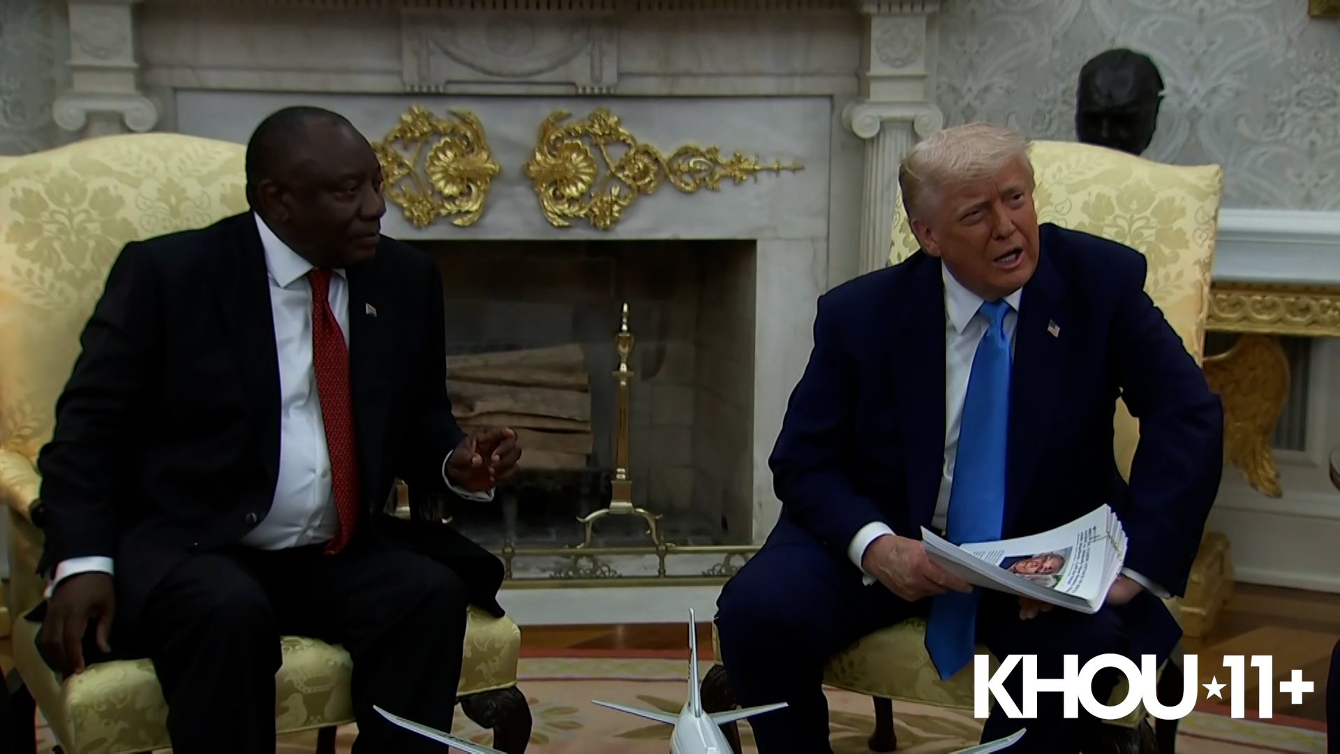 Pres. Trump goes off on reporter who asked about Qatari jet in meeting ...