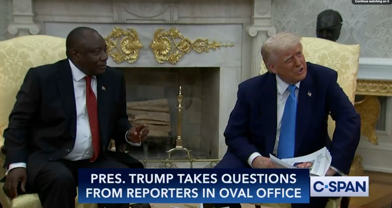 Trump Rages At 'Terrible Reporter' As Qatari Jet Question Derails South Africa Meeting