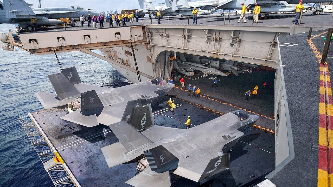 Inside a US aircraft carrier that houses jets worth millions in the ocean