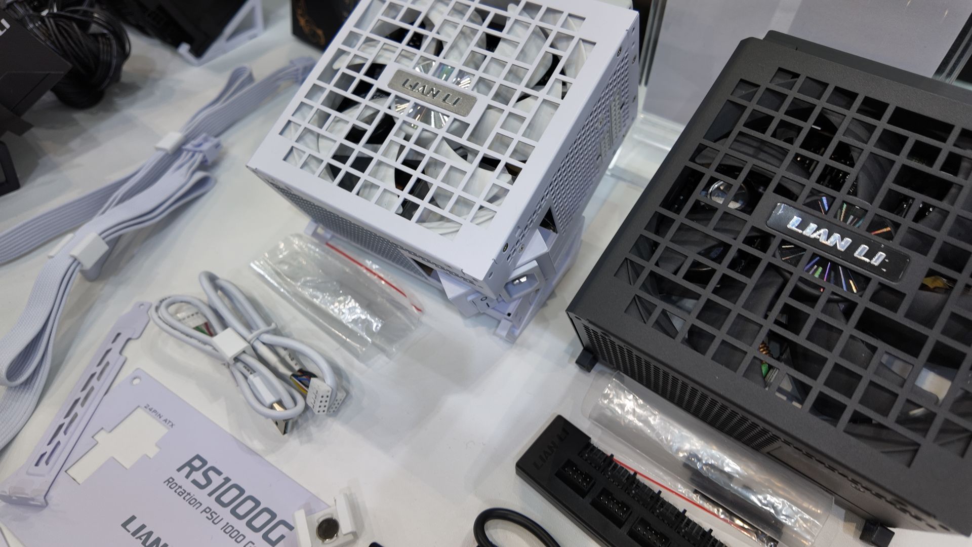 Lian Li's new Rotation PSU has a power connector that swivels and I too ...