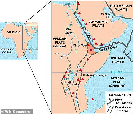 Scientists reveal hidden force splitting one of the world's continents ...